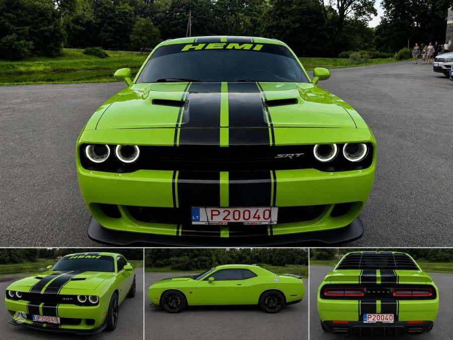 Zaļš Dodge Challenger 2016 Viļņa, ar dzinēja tilpumu 5.70 L un nobraukumu 150 tūkst. km par 22000 €, foto 7 vietnē AUTOMOTO.COM.LV