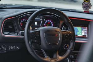 Grey Dodge Challenger 2017 in Druskininkai, with an engine capacity of 3.60 L and mileage of 117 thousand km for 15350 €, photo 19 on AUTOMOTO.COM.LV