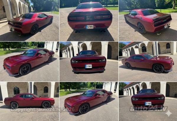 Sarkans Dodge Challenger 2021 Tallina, ar dzinēja tilpumu 5.70 L un nobraukumu 38 tūkst. km par 30900 €, foto 10 vietnē AUTOMOTO.COM.LV