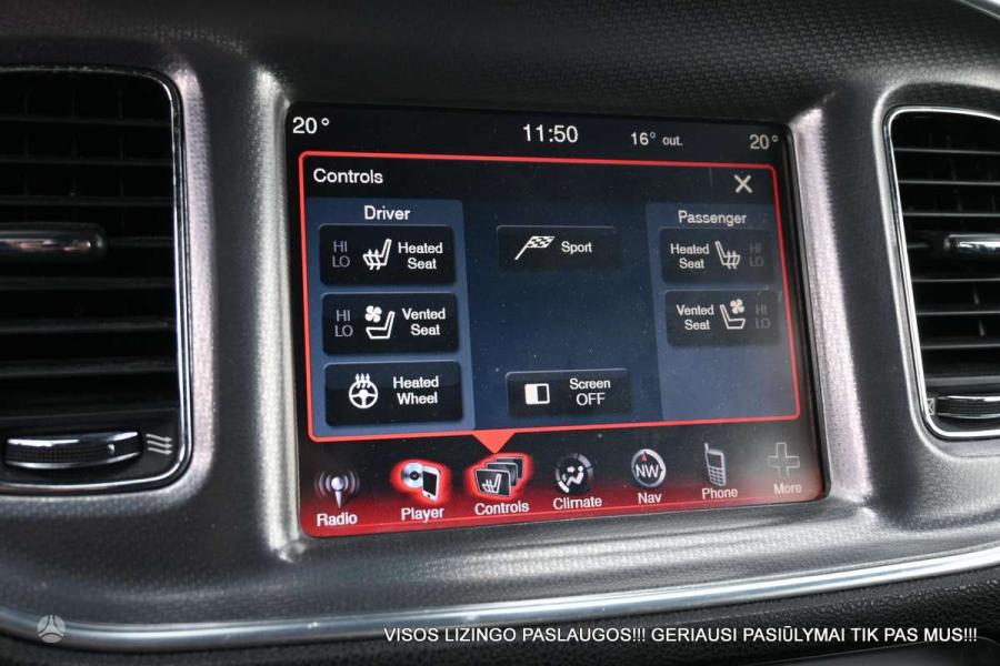 Black Dodge Charger 2015 in Kretinga, with an engine capacity of 5.70 L and mileage of 227 thousand km for 12499 €, photo 35 on AUTOMOTO.COM.LV