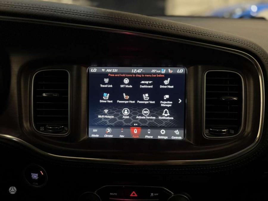 Melns Dodge Charger 2021 Viļņa, ar dzinēja tilpumu 6.42 L un nobraukumu 74 tūkst. km par 35999 €, foto 28 vietnē AUTOMOTO.COM.LV