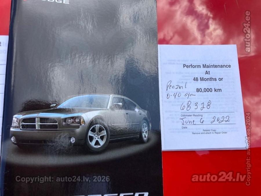 Sarkans Dodge Charger 2011 Veru, ar dzinēja tilpumu 6.10 L un nobraukumu 72 tūkst. km par 23900 €, foto 17 vietnē AUTOMOTO.COM.LV