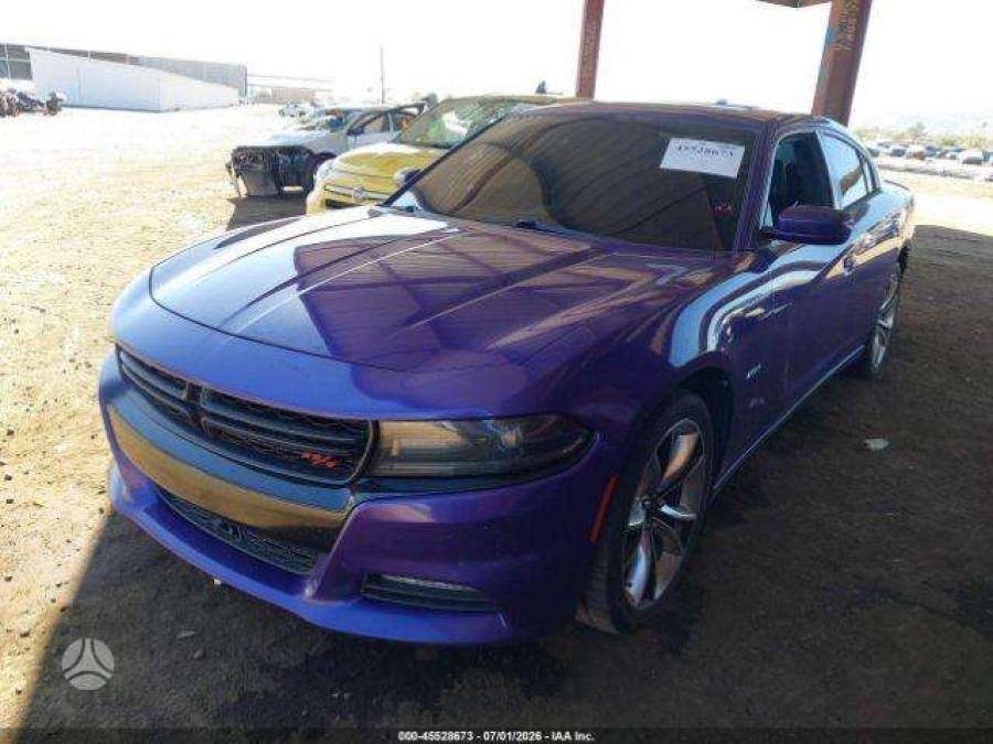 Violet Dodge Charger 2016 in Klaipeda, with an engine capacity of 5.70 L and mileage of 239 thousand km for 6500 €, photo 3 on AUTOMOTO.COM.LV