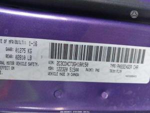 Violet Dodge Charger 2016 in Klaipeda, with an engine capacity of 5.70 L and mileage of 239 thousand km for 6500 €, photo 10 on AUTOMOTO.COM.LV