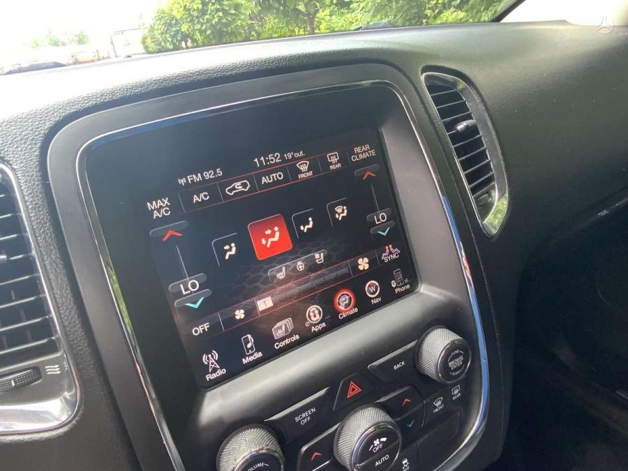 Black Dodge Durango 2014 in Klaipeda, with an engine capacity of 3.60 L and mileage of 262 thousand km for 13500 €, photo 12 on AUTOMOTO.COM.LV