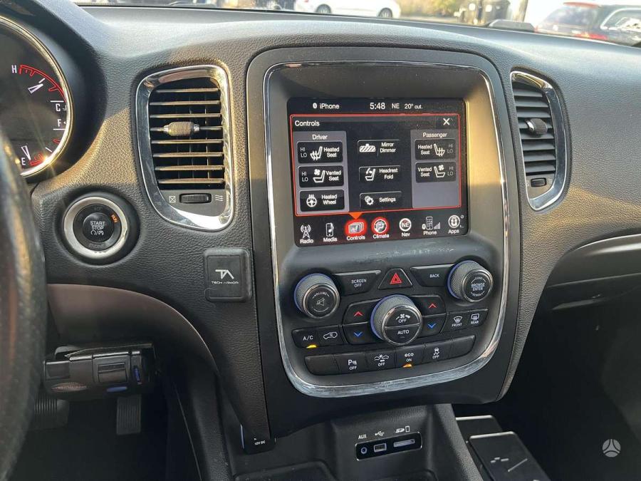 Black Dodge Durango 2014 in Siauliai, with an engine capacity of 5.65 L and mileage of 237 thousand km for 9200 €, photo 12 on AUTOMOTO.COM.LV