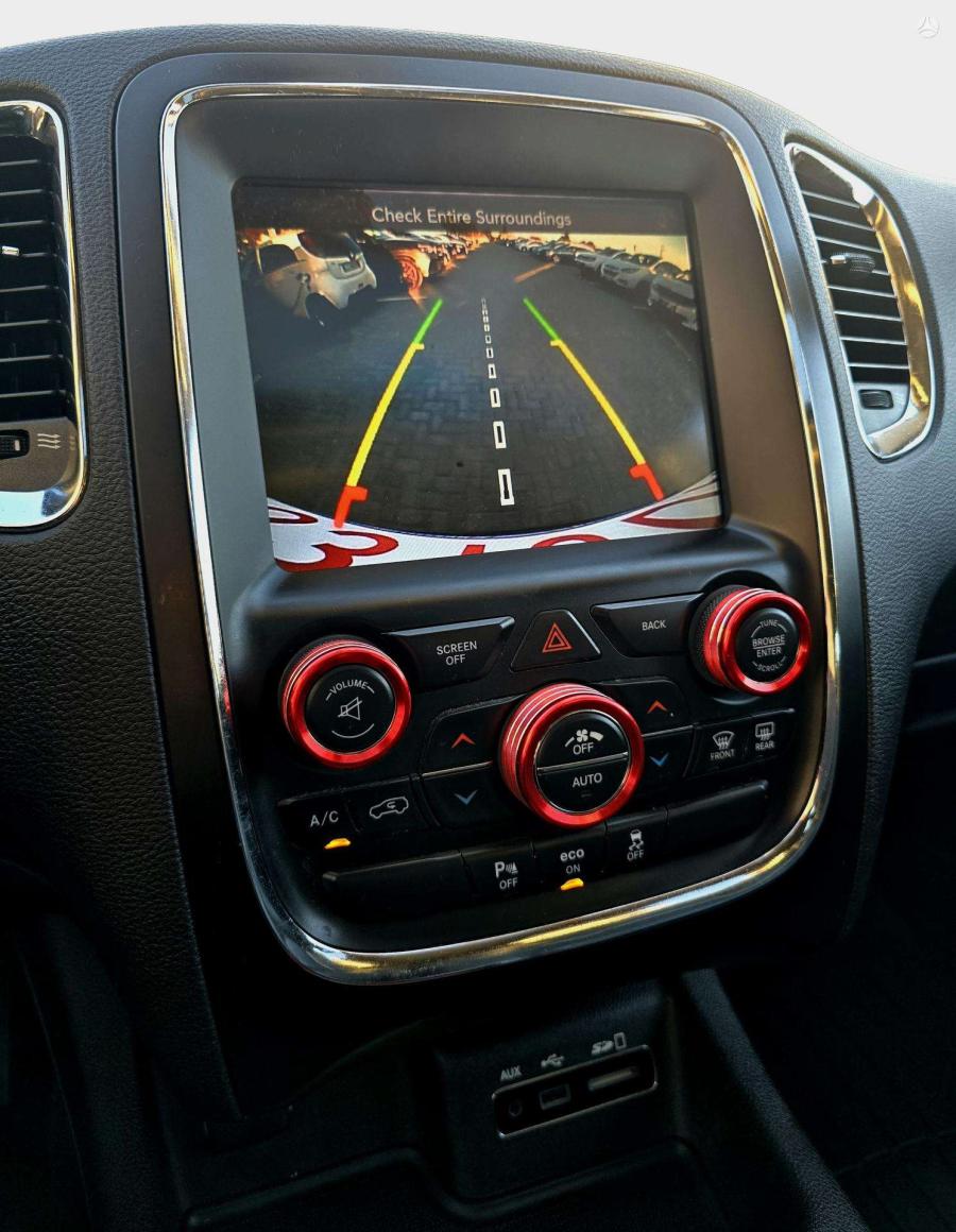 Melns Dodge Durango 2014 Tauragė, ar dzinēja tilpumu 3.60 L un nobraukumu 201 tūkst. km par 12500 €, foto 18 vietnē AUTOMOTO.COM.LV