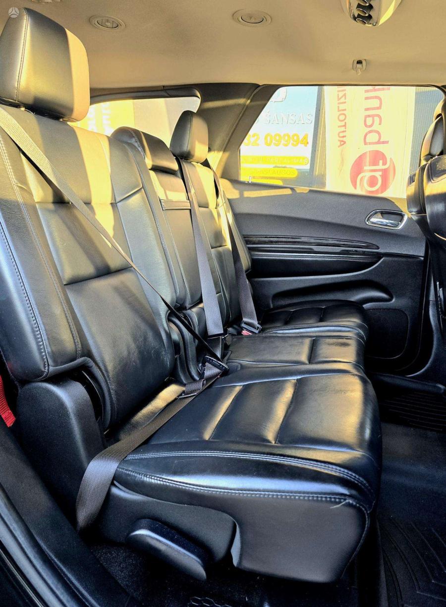 Melns Dodge Durango 2014 Tauragė, ar dzinēja tilpumu 3.60 L un nobraukumu 201 tūkst. km par 12500 €, foto 29 vietnē AUTOMOTO.COM.LV