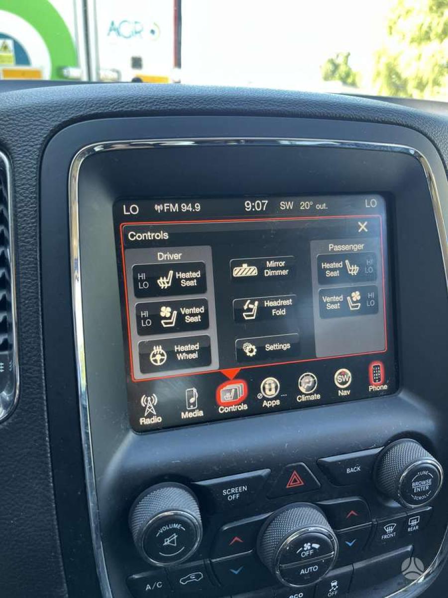 Melns Dodge Durango 2015 Klaipėda, ar dzinēja tilpumu 3.60 L un nobraukumu 275 tūkst. km par 12900 €, foto 14 vietnē AUTOMOTO.COM.LV