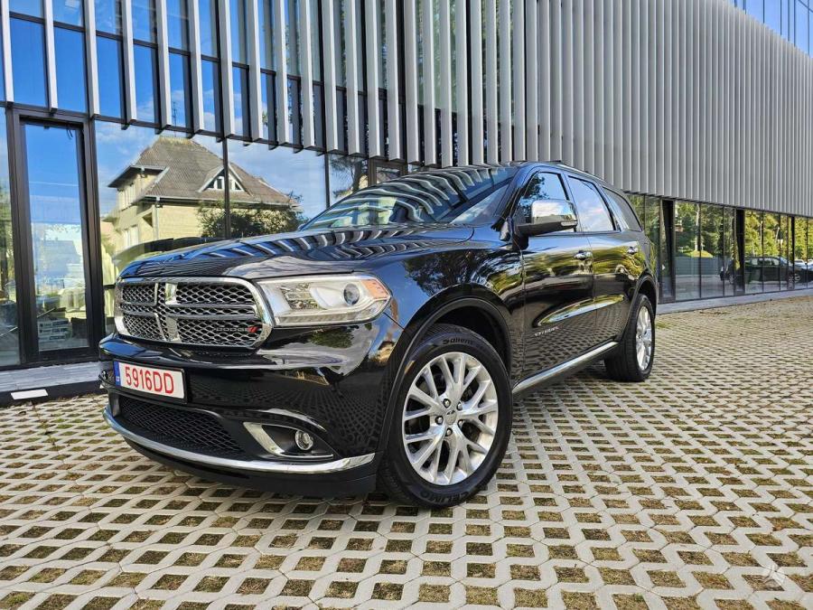 Black Dodge Durango 2015 in Kaunas, with an engine capacity of 5.65 L and mileage of 161 thousand km for 15500 €, photo 7 on AUTOMOTO.COM.LV