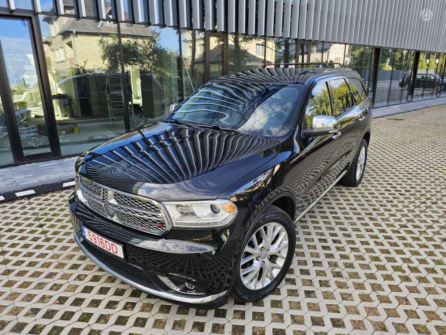 Black Dodge Durango 2015 in Kaunas, with an engine capacity of 5.65 L and mileage of 161 thousand km for 15500 €, photo 9 on AUTOMOTO.COM.LV
