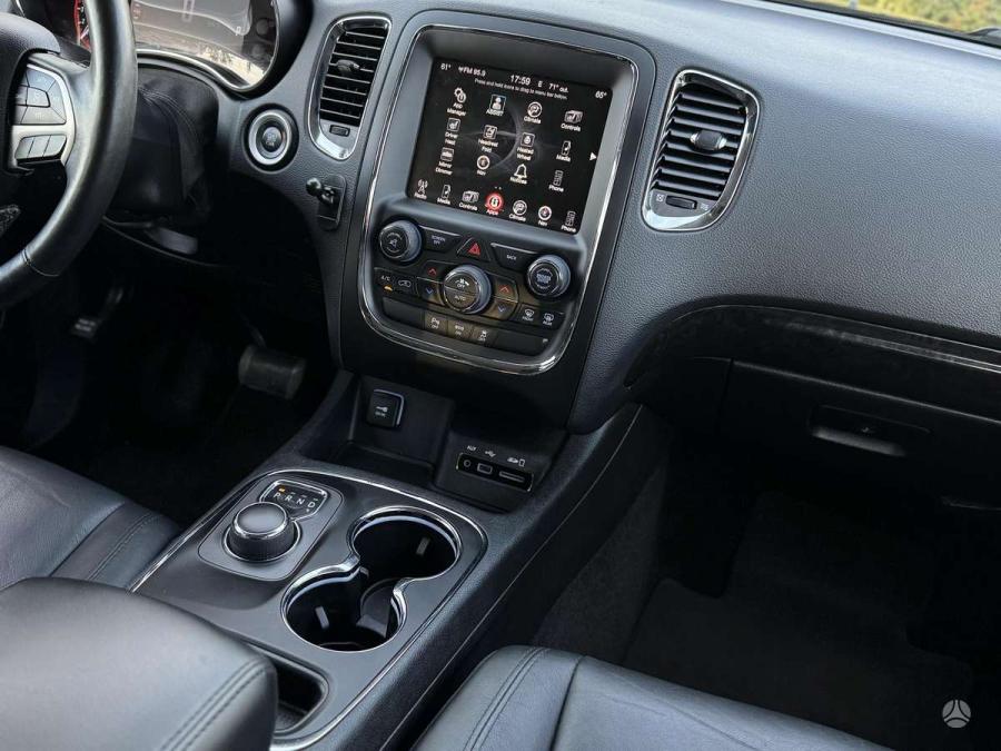 Melns Dodge Durango 2015 Viļņa, ar dzinēja tilpumu 3.60 L un nobraukumu 226 tūkst. km par 15800 €, foto 17 vietnē AUTOMOTO.COM.LV