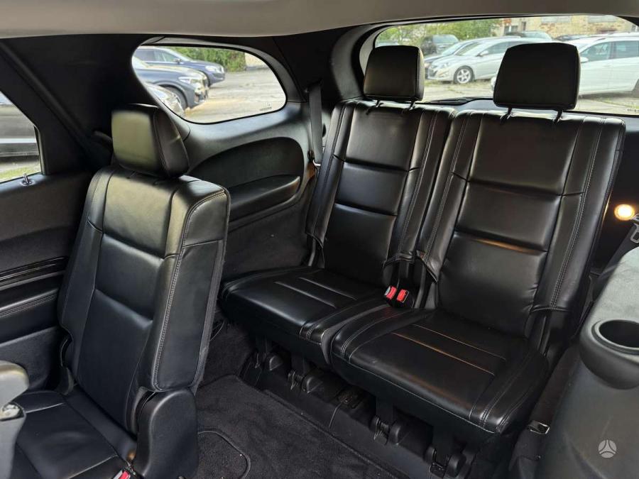 Melns Dodge Durango 2015 Viļņa, ar dzinēja tilpumu 3.60 L un nobraukumu 226 tūkst. km par 15800 €, foto 28 vietnē AUTOMOTO.COM.LV