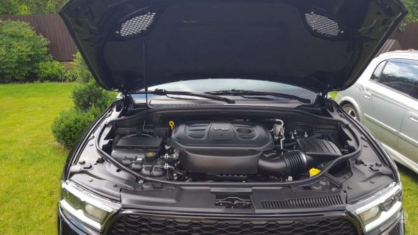 Black Dodge Durango 2018 in Siauliai, with an engine capacity of 3.60 L and mileage of 192 thousand km for 18200 €, photo 8 on AUTOMOTO.COM.LV