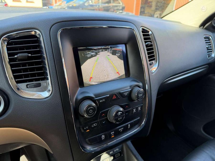 Black Dodge Durango 2018 in Klaipeda, with an engine capacity of 3.60 L and mileage of 165 thousand km for 15900 €, photo 20 on AUTOMOTO.COM.LV