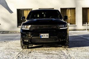 Black Dodge Durango 2019 in Ukmerge, with an engine capacity of 5.65 L and mileage of 153 thousand km for 19700 €, photo 2 on AUTOMOTO.COM.LV