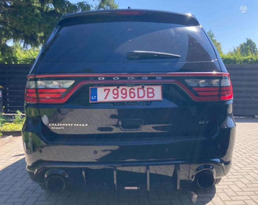 Melns Dodge Durango 2019 Klaipėda, ar dzinēja tilpumu 3.60 L un nobraukumu 154 tūkst. km par 17900 €, foto 8 vietnē AUTOMOTO.COM.LV