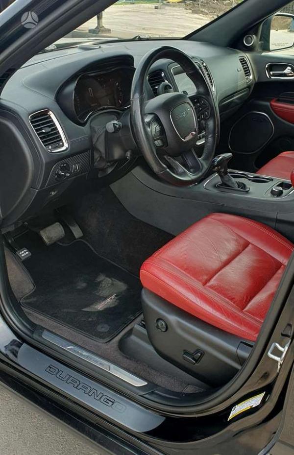 Melns Dodge Durango 2019 Klaipėda, ar dzinēja tilpumu 5.65 L un nobraukumu 246 tūkst. km par 19900 €, foto 8 vietnē AUTOMOTO.COM.LV