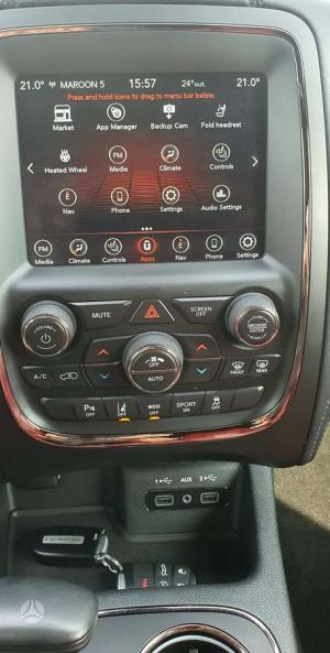 Black Dodge Durango 2019 in Klaipeda, with an engine capacity of 5.65 L and mileage of 246 thousand km for 19900 €, photo 16 on AUTOMOTO.COM.LV