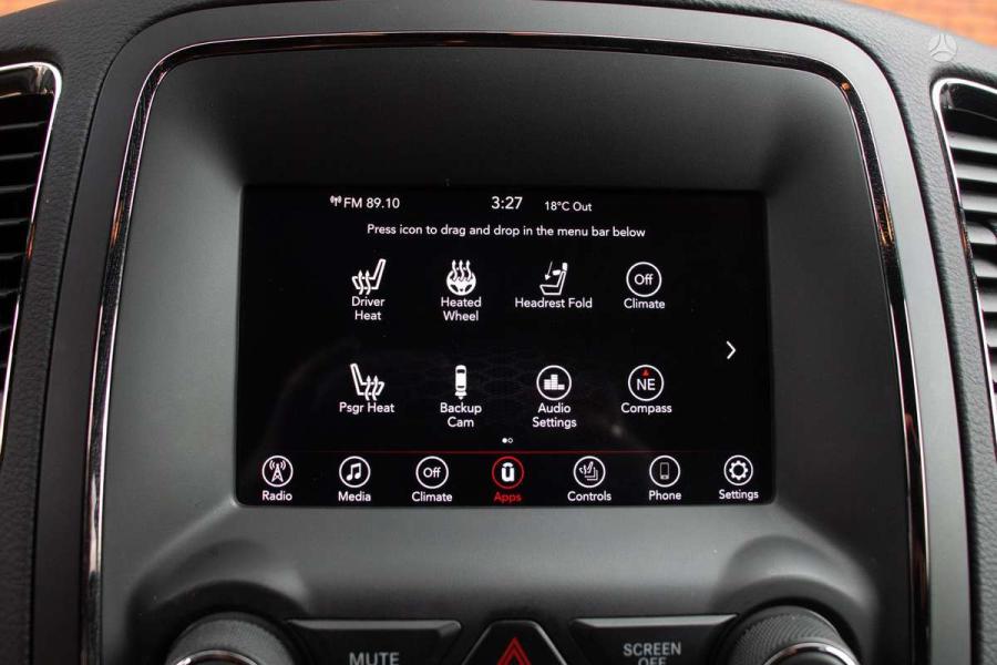 Melns Dodge Durango 2019 Klaipėda, ar dzinēja tilpumu 3.60 L un nobraukumu 152 tūkst. km par 19000 €, foto 26 vietnē AUTOMOTO.COM.LV