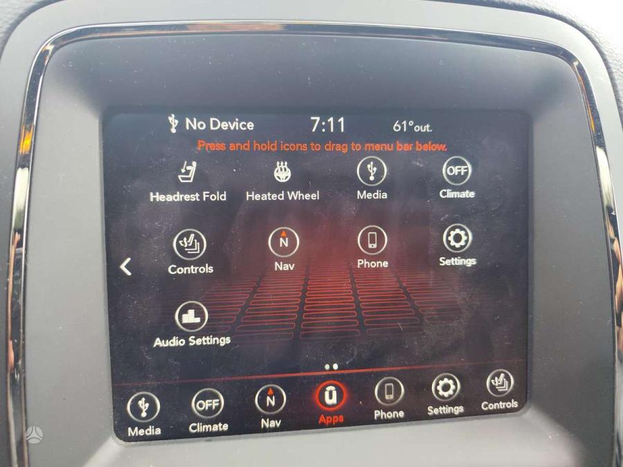 Melns Dodge Durango 2020 Kaišiadorys, ar dzinēja tilpumu 5.65 L un nobraukumu 165 tūkst. km par 7500 €, foto 11 vietnē AUTOMOTO.COM.LV