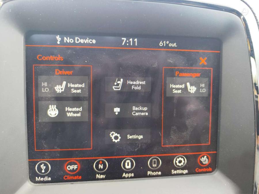 Melns Dodge Durango 2020 Kaišiadorys, ar dzinēja tilpumu 5.65 L un nobraukumu 165 tūkst. km par 7500 €, foto 12 vietnē AUTOMOTO.COM.LV