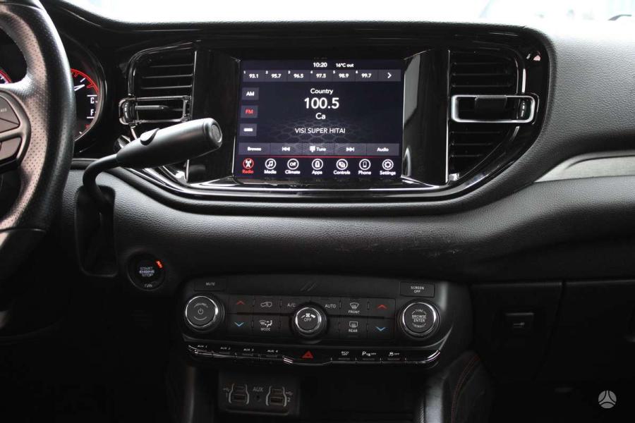 Melns Dodge Durango 2021 Viļņa, ar dzinēja tilpumu 5.65 L un nobraukumu 132 tūkst. km par 20900 €, foto 16 vietnē AUTOMOTO.COM.LV