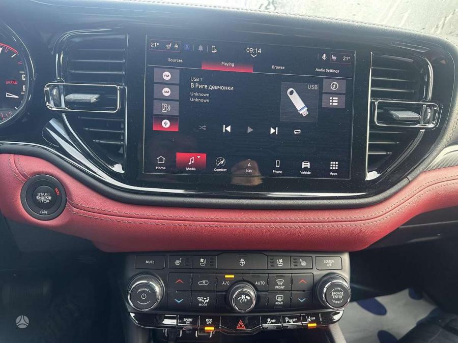 Black Dodge Durango 2022 in Klaipeda, with an engine capacity of 5.70 L and mileage of 68 thousand km for 33500 €, photo 12 on AUTOMOTO.COM.LV