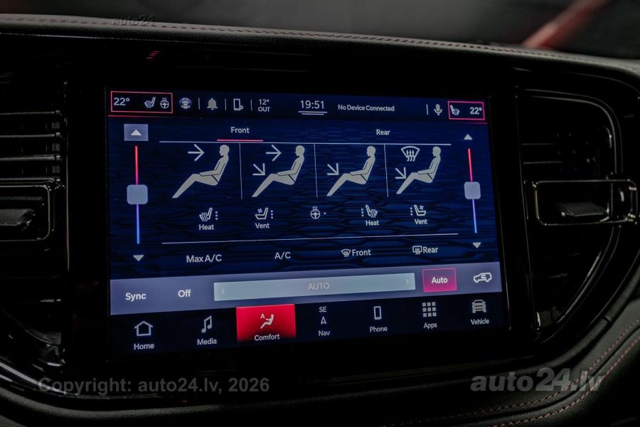 Black Dodge Durango 2023 in Parnu, with an engine capacity of 5.70 L and mileage of 119 thousand km for 48000 €, photo 29 on AUTOMOTO.COM.LV
