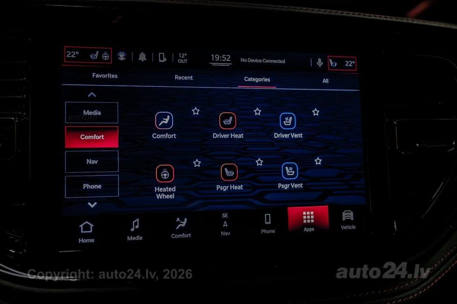 Black Dodge Durango 2023 in Parnu, with an engine capacity of 5.70 L and mileage of 119 thousand km for 48000 €, photo 31 on AUTOMOTO.COM.LV