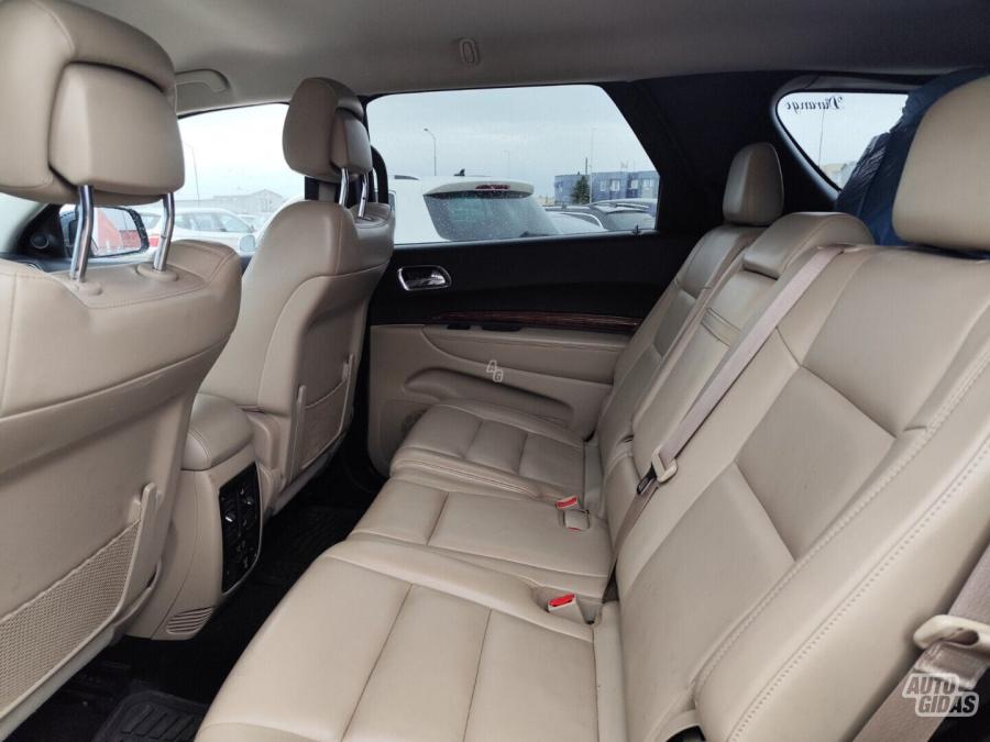 Blue Dodge Durango 2014 in Siauliai, with an engine capacity of 3.60 L and mileage of 155 thousand km for 13700 €, photo 10 on AUTOMOTO.COM.LV