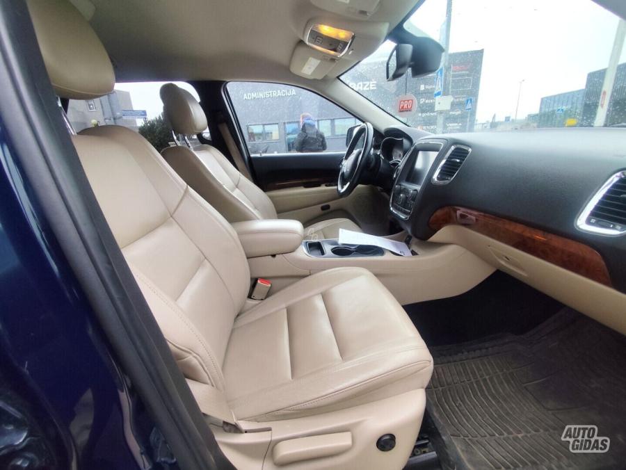 Blue Dodge Durango 2014 in Siauliai, with an engine capacity of 3.60 L and mileage of 155 thousand km for 13700 €, photo 12 on AUTOMOTO.COM.LV