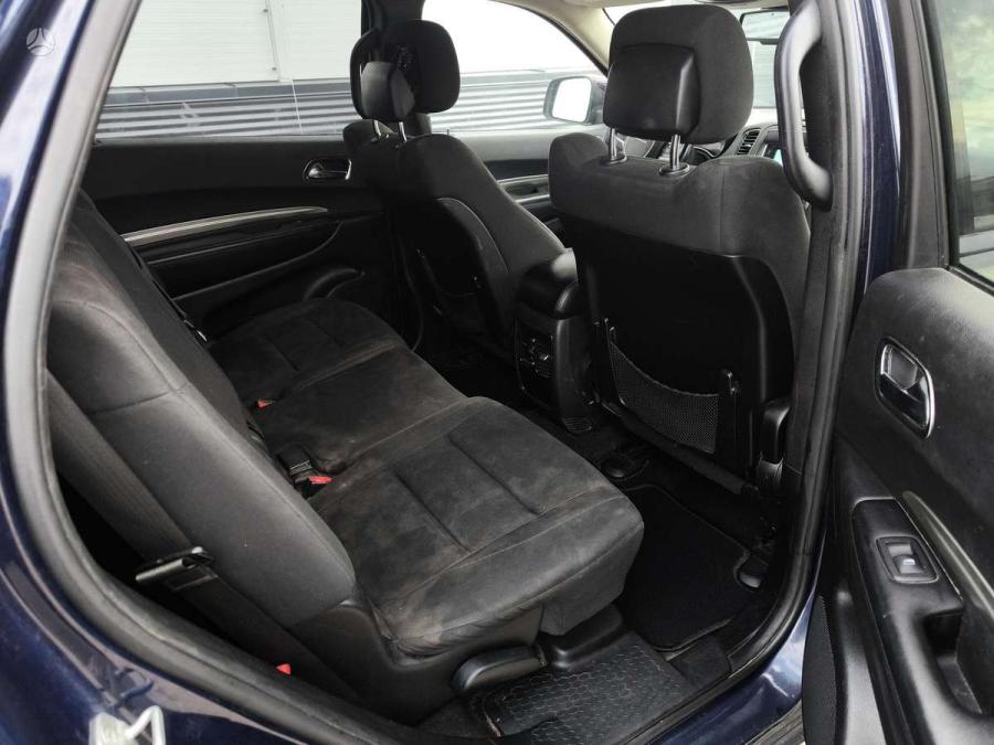 Blue Dodge Durango 2014 in Siauliai, with an engine capacity of 3.60 L and mileage of 295 thousand km for 5900 €, photo 13 on AUTOMOTO.COM.LV