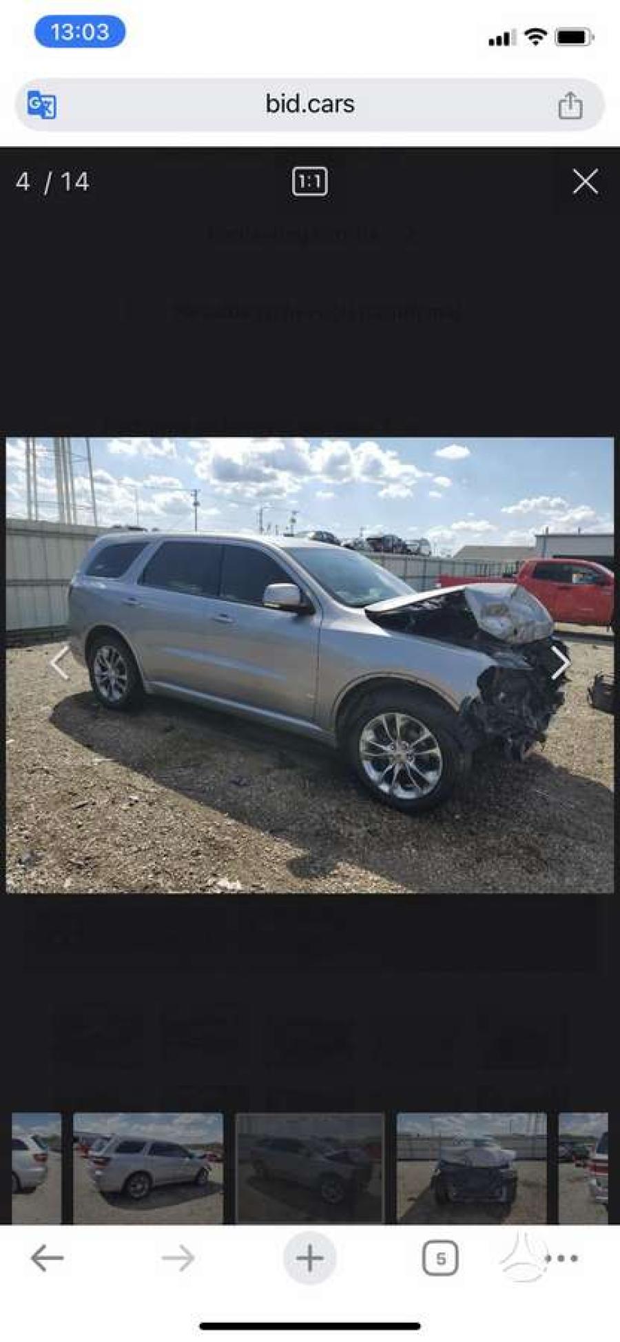 Zils Dodge Durango 2023 Raseiniai, ar dzinēja tilpumu 3.60 L un nobraukumu 82 tūkst. km par 10500 €, foto 4 vietnē AUTOMOTO.COM.LV