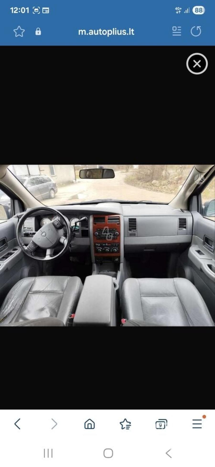 Dodge Durango 2005 Šakiai, ar dzinēja tilpumu 4.70 L un nobraukumu 354 tūkst. km par 1250 €, foto 8 vietnē AUTOMOTO.COM.LV
