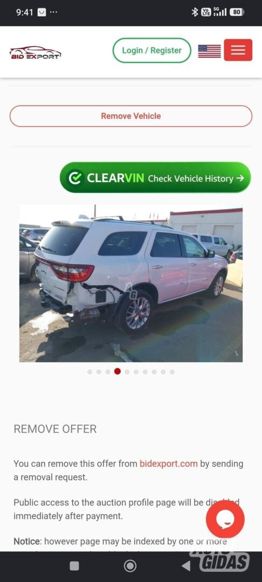 Dodge Durango 2014 Šauļi, ar dzinēja tilpumu 3.60 L un nobraukumu 260 tūkst. km par 15000 €, foto 17 vietnē AUTOMOTO.COM.LV