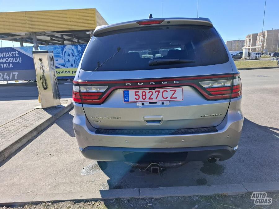 Pelēks Dodge Durango 2014 Mažeikiai, ar dzinēja tilpumu 3.60 L un nobraukumu 320 tūkst. km par 7500 €, foto 6 vietnē AUTOMOTO.COM.LV