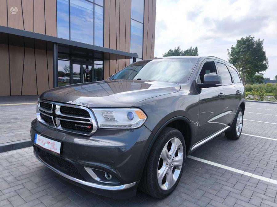 Pelēks Dodge Durango 2015 Šauļi, ar dzinēja tilpumu 3.60 L un nobraukumu 259 tūkst. km par 7900 €, foto 1 vietnē AUTOMOTO.COM.LV