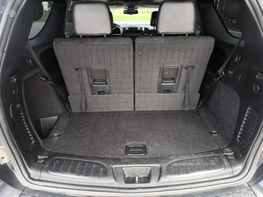 Pelēks Dodge Durango 2015 Šauļi, ar dzinēja tilpumu 3.60 L un nobraukumu 259 tūkst. km par 7900 €, foto 16 vietnē AUTOMOTO.COM.LV