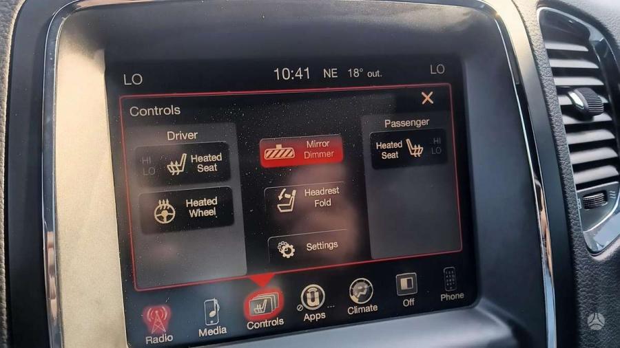 Grey Dodge Durango 2015 in Siauliai, with an engine capacity of 3.60 L and mileage of 286 thousand km for 12800 €, photo 21 on AUTOMOTO.COM.LV
