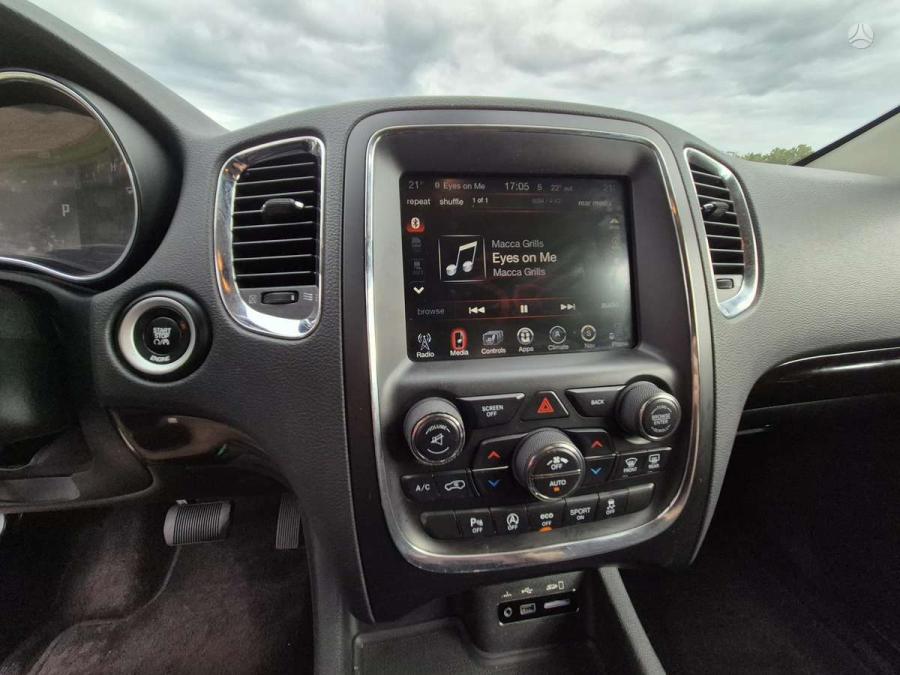 Pelēks Dodge Durango 2016 Kauņa, ar dzinēja tilpumu 3.60 L un nobraukumu 169 tūkst. km par 17700 €, foto 24 vietnē AUTOMOTO.COM.LV