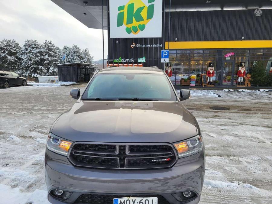 Grey Dodge Durango 2017 in Kaunas, with an engine capacity of 3.60 L and mileage of 160 thousand km for 15400 €, photo 5 on AUTOMOTO.COM.LV