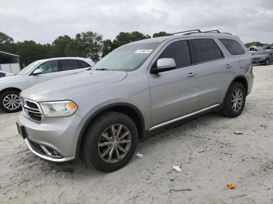 Grey Dodge Durango 2017 in Kaunas, with an engine capacity of 3.60 L and mileage of 294 thousand km for 7502 €, photo 1 on AUTOMOTO.COM.LV