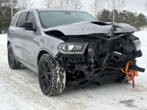 Grey Dodge Durango 2018 in Ukmerge, with an engine capacity of 5.65 L and mileage of 105 thousand km for 8500 €, photo 2 on AUTOMOTO.COM.LV