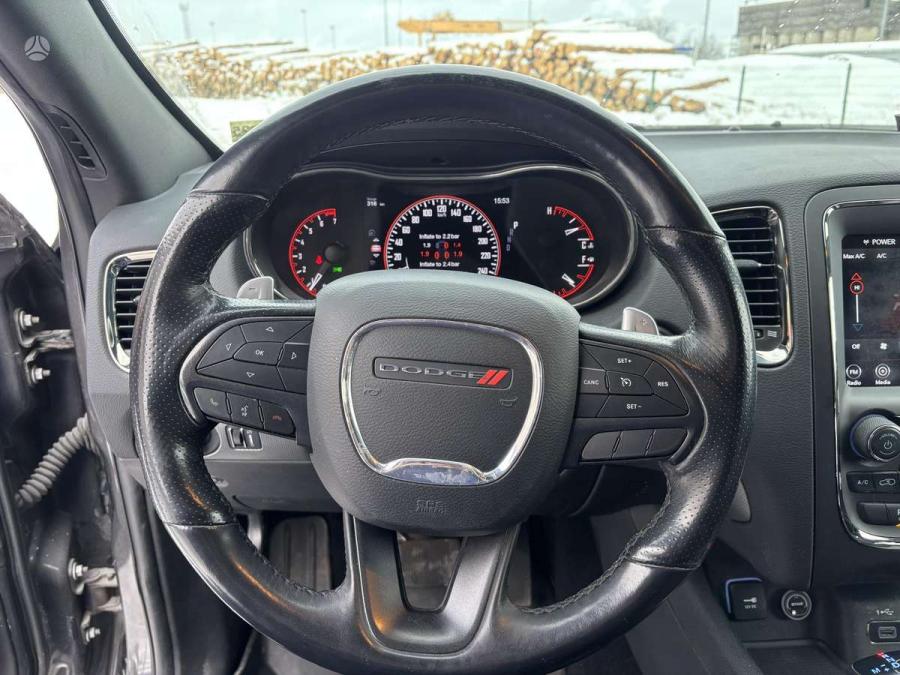 Pelēks Dodge Durango 2018 Kauņa, ar dzinēja tilpumu 3.60 L un nobraukumu 227 tūkst. km par 19250 €, foto 15 vietnē AUTOMOTO.COM.LV