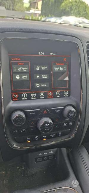 Grey Dodge Durango 2018 in Vilnius, with an engine capacity of 3.60 L and mileage of 264 thousand km for 10900 €, photo 14 on AUTOMOTO.COM.LV