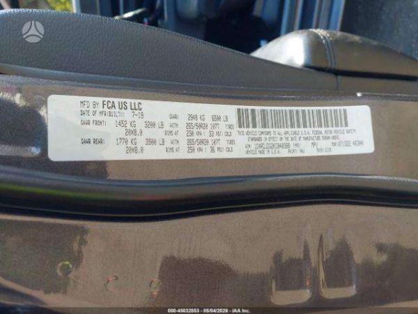 Pelēks Dodge Durango 2019 Klaipėda, ar dzinēja tilpumu 3.60 L un nobraukumu 165 tūkst. km par 6500 €, foto 9 vietnē AUTOMOTO.COM.LV