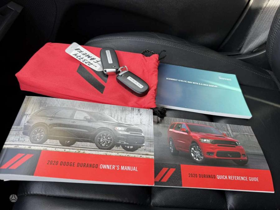 Grey Dodge Durango 2020 in Siauliai, with an engine capacity of 3.60 L and mileage of 222 thousand km for 11400 €, photo 19 on AUTOMOTO.COM.LV
