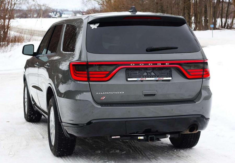 Grey Dodge Durango 2021 in Kretinga, with an engine capacity of 3.60 L and mileage of 144 thousand km for 24999 €, photo 13 on AUTOMOTO.COM.LV