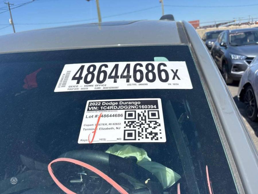 Pelēks Dodge Durango 2022 Ukmergė, ar dzinēja tilpumu 3.60 L un nobraukumu 63 tūkst. km par 18490 €, foto 32 vietnē AUTOMOTO.COM.LV